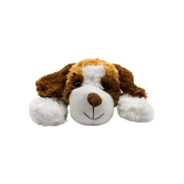 Perrito Café de Peluche con Moño