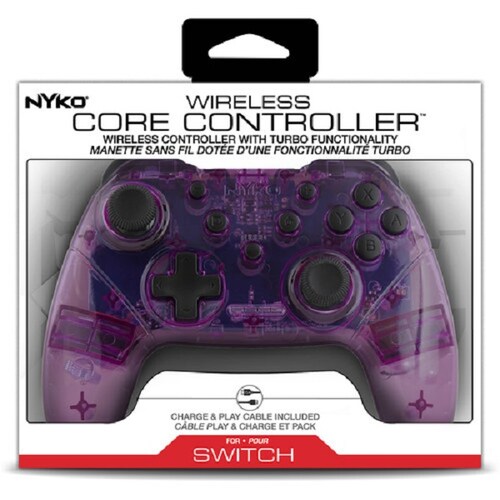 Control inalámbrico Pro Nintendo Switch Purpura/Blanco-Nyko