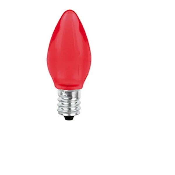 Foco Decorativo Led Vela 1w Base E12 Aksi Foco De Color Rojo