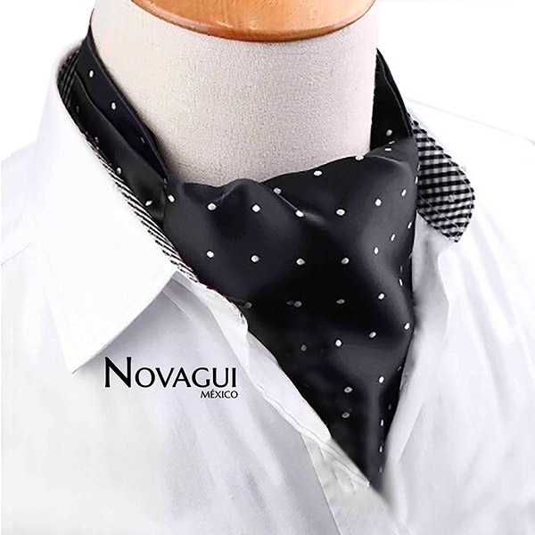Corbata Ascot (tipo Gazné) UNISEX Modelo PLKDT-NePl