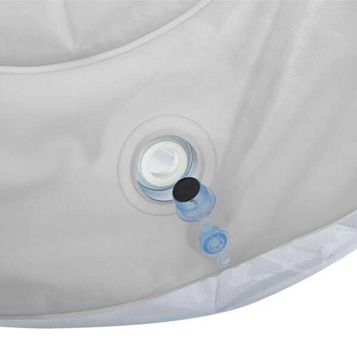 Sillón Inflable Aterciopelado Transparente con Luz Led