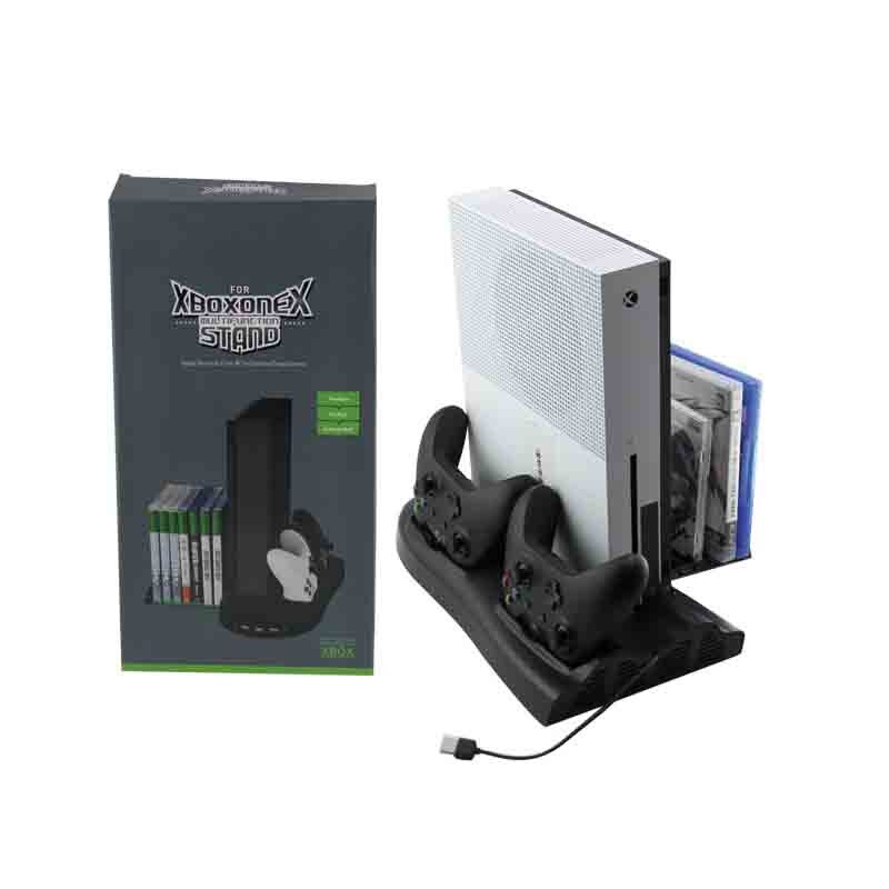 Xbox One X Base Vertical Enfriadora Cargadora (Apoya Juegos)