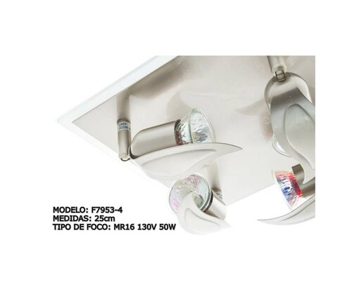 Plafon Fara 1 F7953-4 Gris 25x23 cm