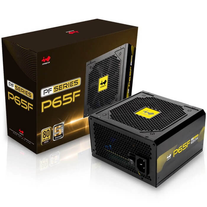 Fuente De Poder In Win P65F 650W PF Series 80 Plus Gold
