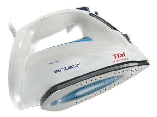 Plancha T-fal FV4980X0 Technology Smart Protect Blanco con azul ORT