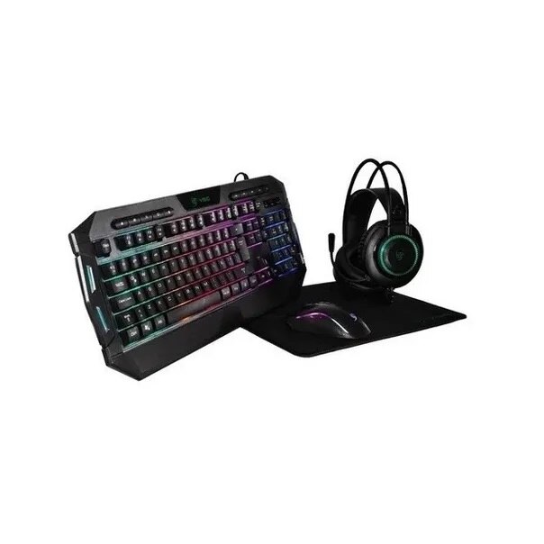 Combo Vsg Gamer 4 En 1 Crux, Mouse, Keyboard, Pad, Audifonos