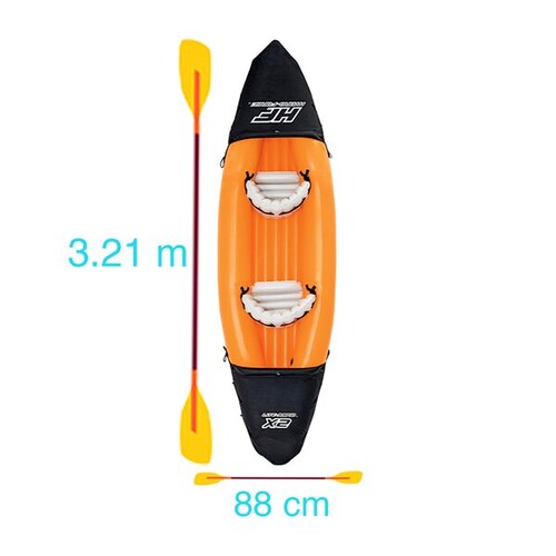 Lancha Inflable Con Remos Force Voyager Para 2 Personas