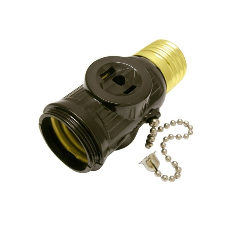 Socket Para Foco Surtek Cadena Y Ladron 125v