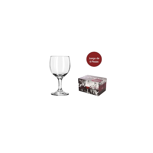 Juego de 6 Copas para Vino (Libbey 3757 Glass, Wine)