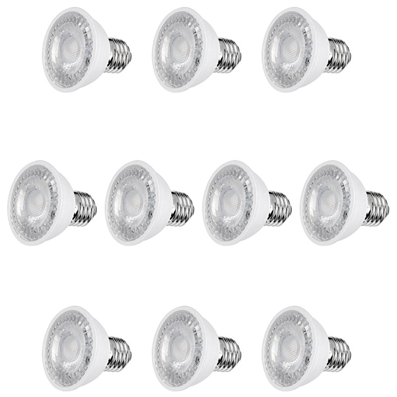 Pack de 10 Focos LED MR16 Aksi 5W luz blanca Base E27