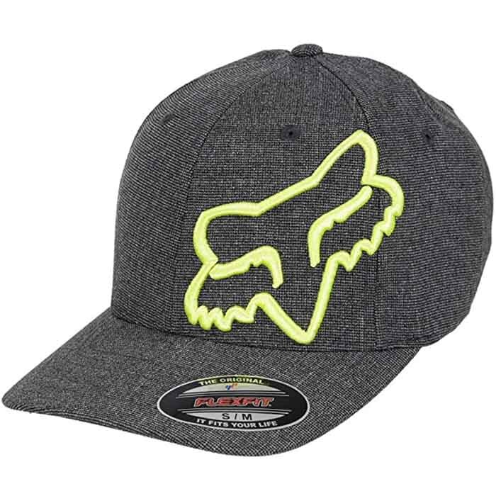 Fox Racing Flexfit Cap Clouded Black/Green - S-M