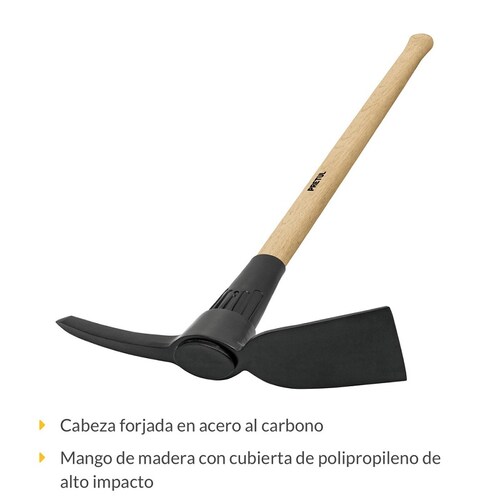 PALA REDONDA GRANDE DE 100 CM Y TLACHO-PICO DE 91 CM PARA JARDINERIA PRETUL