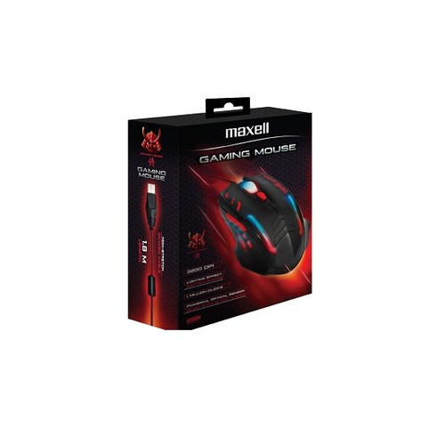 Maxell Mouse Gamer Óptico Alámbrico USB MOWR-1200, 3200 DPI / Gaming ...