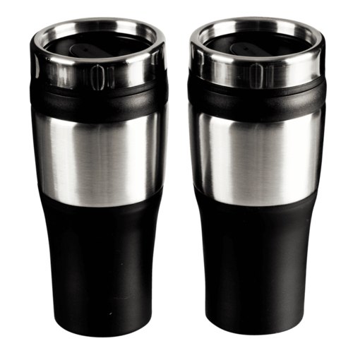 Set de dos tarros de viaje Ekco Classic de 2 Piezas de Acero inoxidable ...