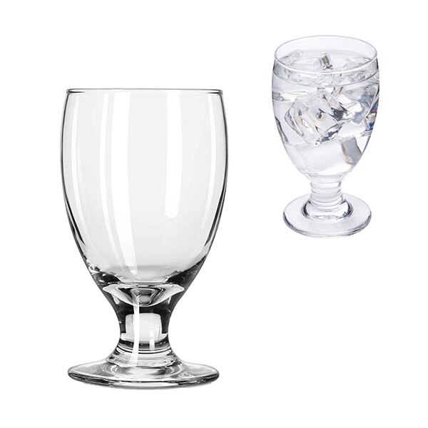 Copa de vidrio pie corto de 315 ml. Glass Goblet Libbey 3712 6 piezas.