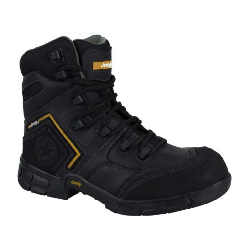Bota Para Caballero Marca Jeep Industrial Color Negra 462