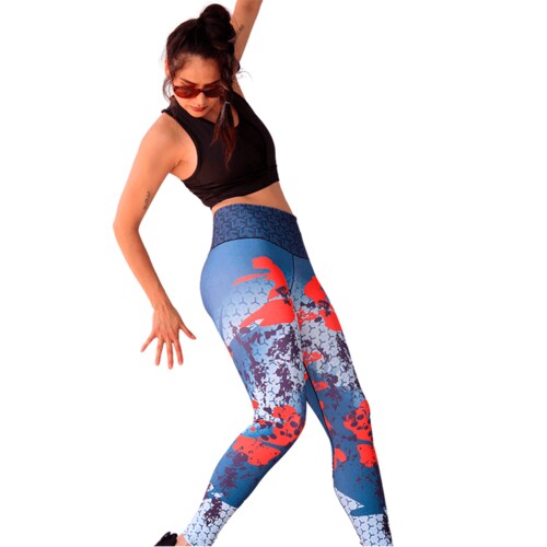 Malla LEG26 Rombo Gym Mujer yoga elite grueso malla.