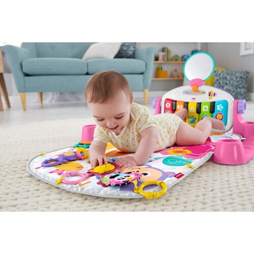 GIMNASIO DE PIANO FISHER PRICE FWT26 COLOR ROSA