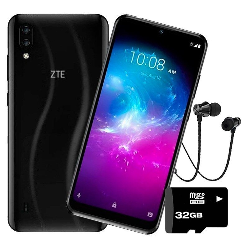 Celular Zte Blade A5 2020 2GB-64GB Negro + Audifono + Microsd 32