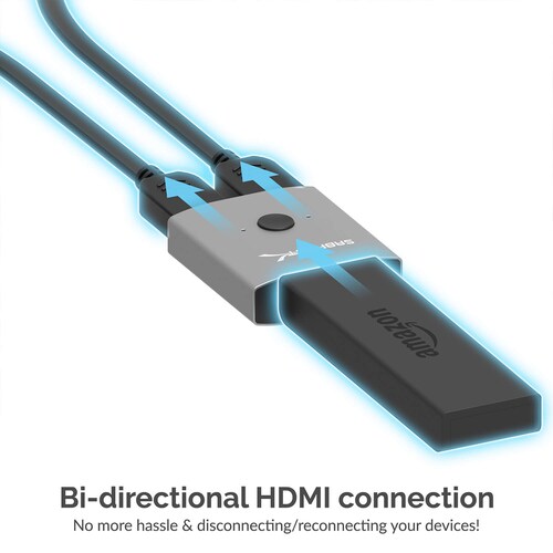 Switch HDMI 2 a 1 Sabrent 4K duplicador splitter selector DA-HSW2