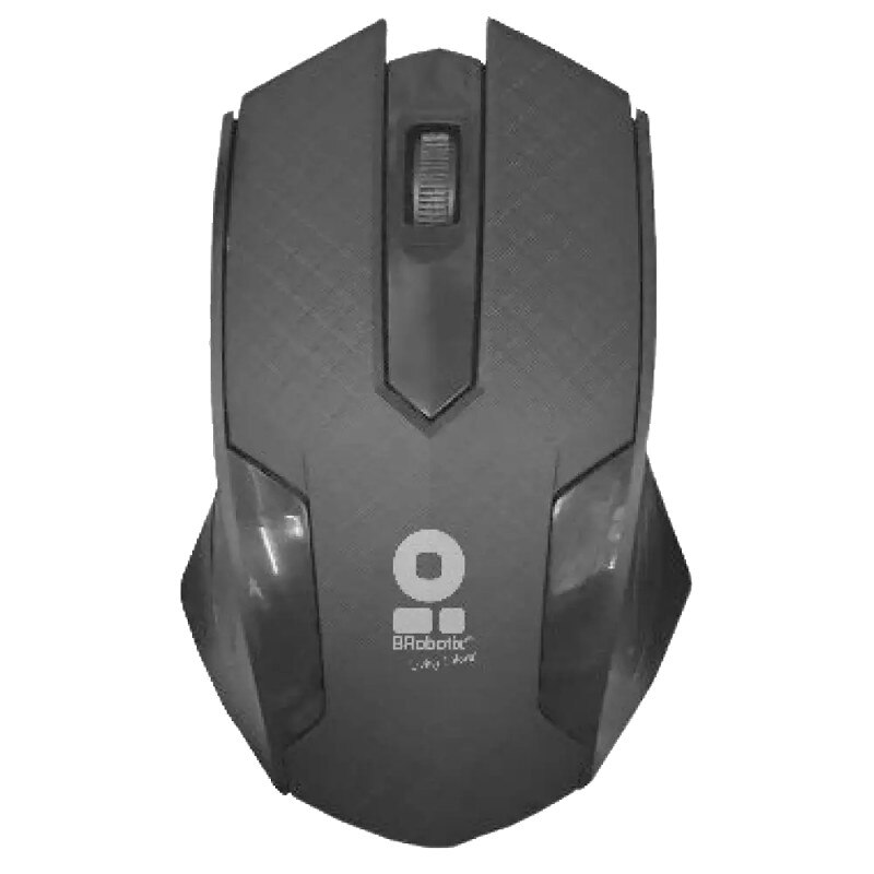 Mouse Negro Económico Alámbrico Ergonómico