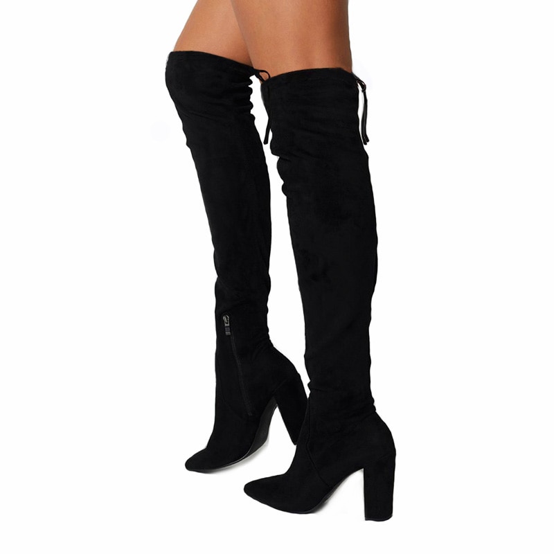 Bota Larga puntal para mujer, Nyxmart