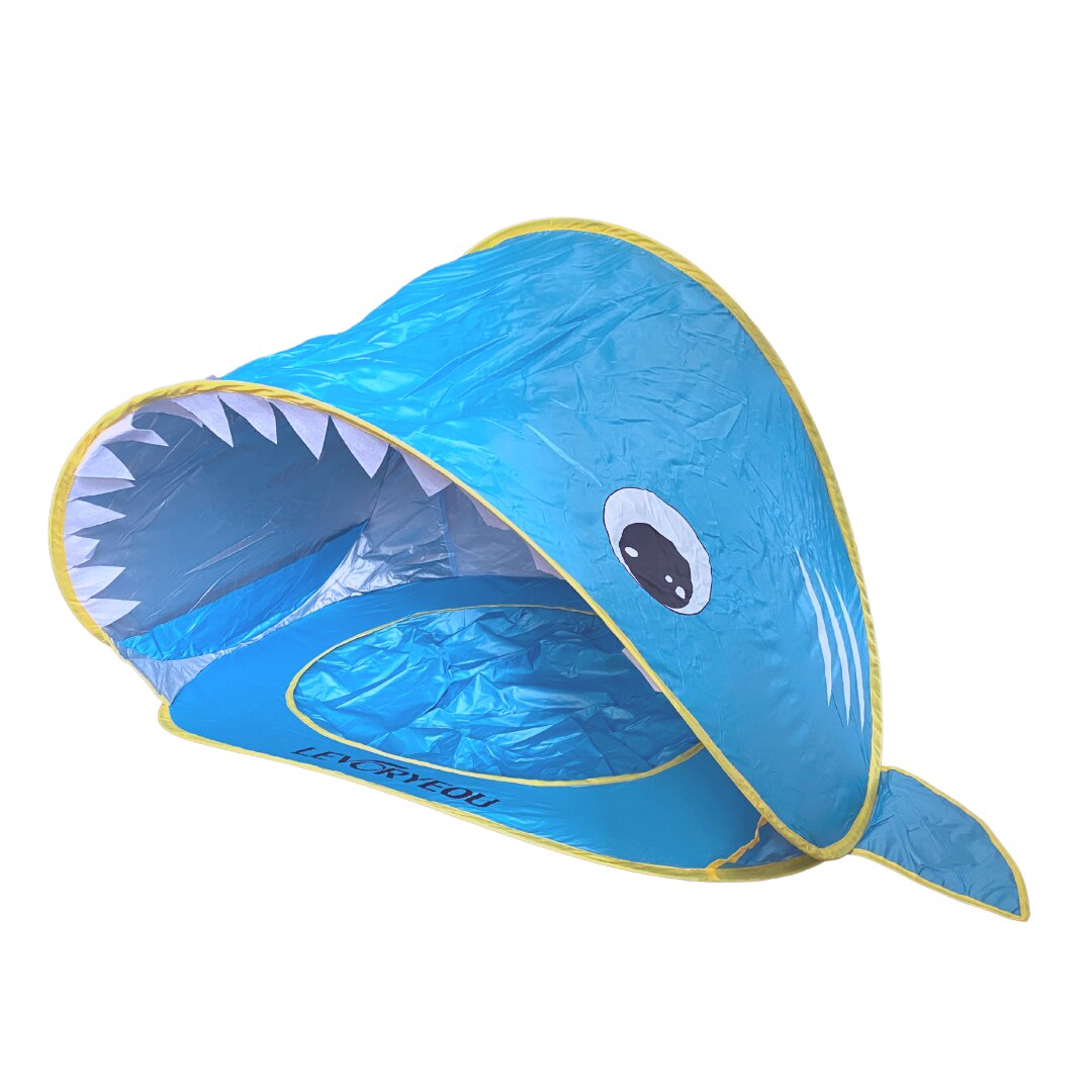 Carpa Tienda De Playa Para Bebé Portátil Cara Y Ojos Mima2 Azul