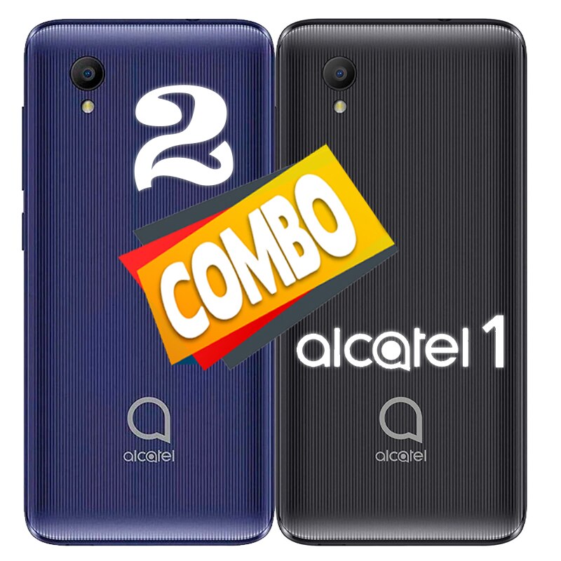 Combo 2 Celulares Acatel 1 5033 E 16-1GB Negro - Azul