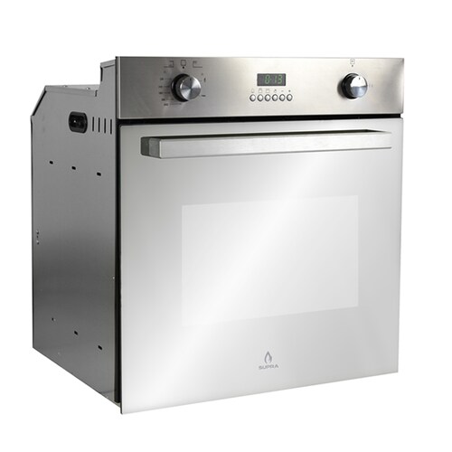 SUPRA Horno Digital Gas Empotrable 60 cm Acero Inoxidable SILVER-VORTEX