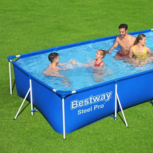 Alberca Rigida Rectangular Estructural 4 mts Largo Bestway