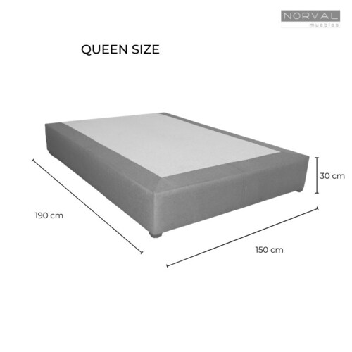 Base para Cama Queen Size NORVAL Muebles Base de Madera con Moderno ...