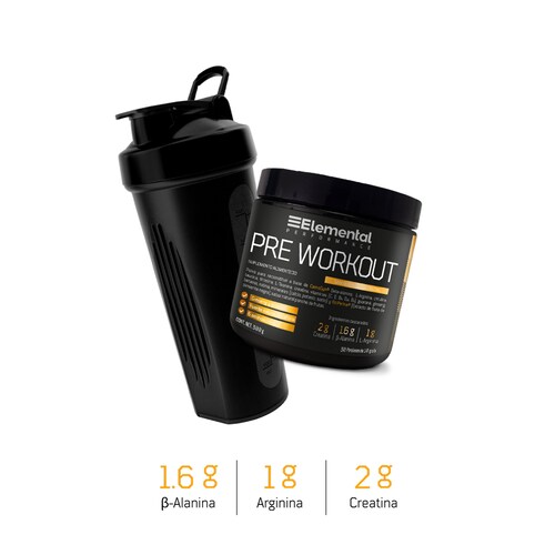 PRE-WORKOUT | Pre Entreno 30 porciones de 10g c/u | 300g | L-Arginina ...
