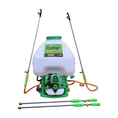 FUMIGADORA ASPERSORA A GASOLINA RAIKER DOBLE VARILLA 25 LITROS 1 HP - RKF25