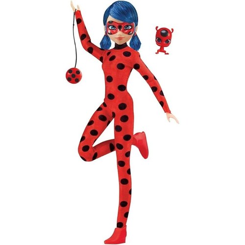 Ladybug Miraculous Muñeca Red Accesorios Articulada 28 Cm