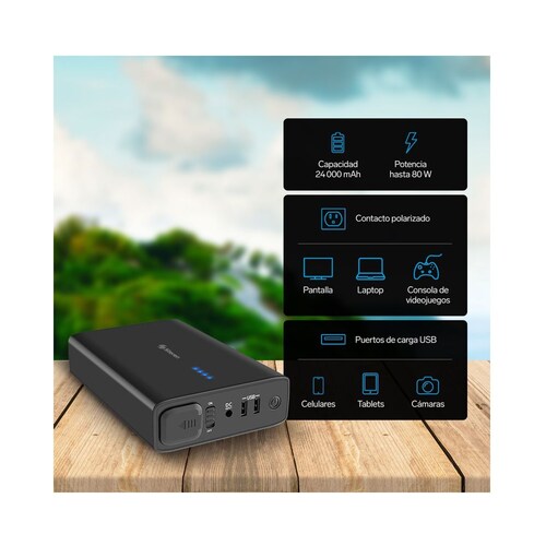 Estación De Poder De 24000mah 80 W Power Bank Portátil Steren