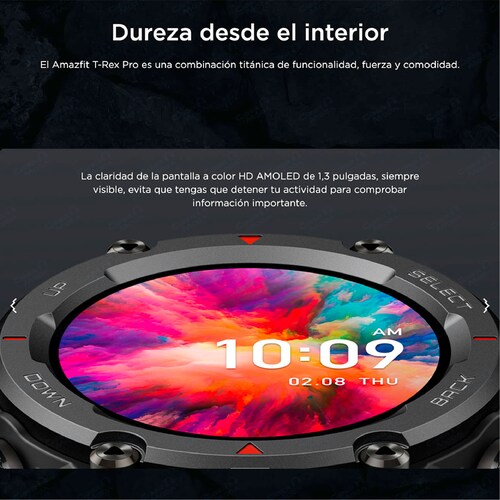 Smartwatch Amazfit T-Rex Pro Sumergible Alexa GPS