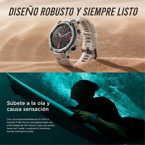 Smartwatch Amazfit T-Rex Pro Sumergible Alexa GPS