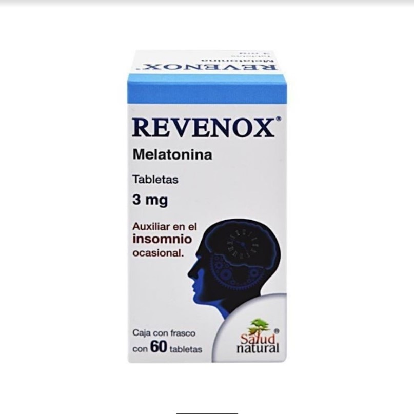 Revenox Melatonina Auxiliar En El Insomnio Ocasional 60 Tabs 3 Mg Salud ...
