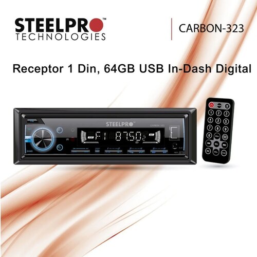 Autoestereo Steelpro - Aux - Usb - Radio Fm. CARBON-323