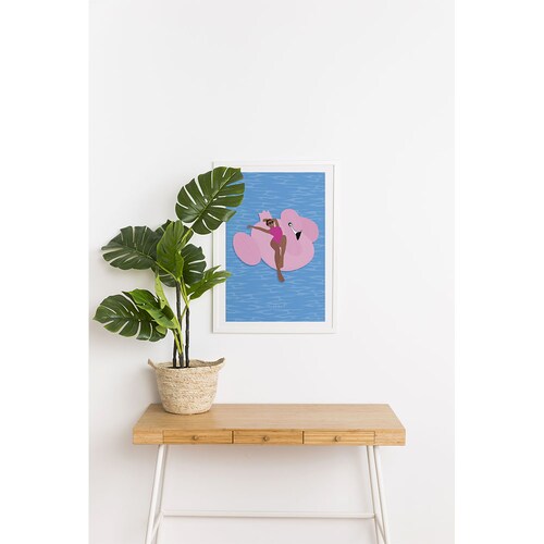 Cuadro Decorativo Tushka Flamingo Calidad Museo