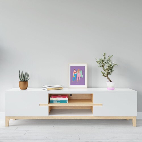 Cuadro Decorativo Tushka Fashion Curvis Calidad Museo