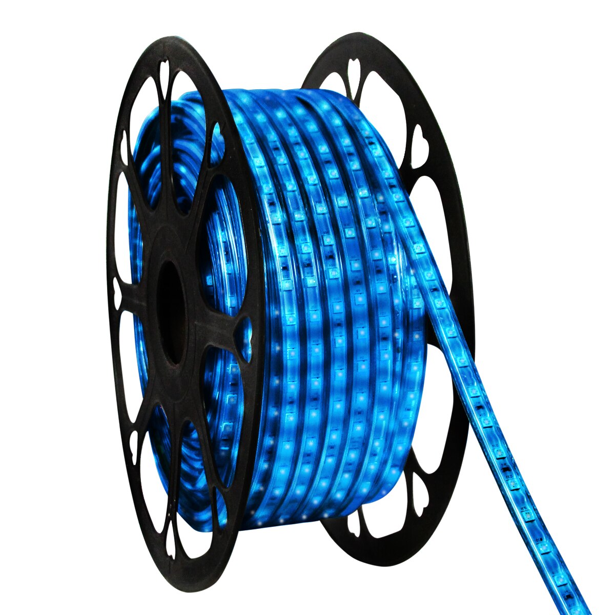 Manguera Led Una Linea 50m Luz Azul C/ Regulador Marca Jwj