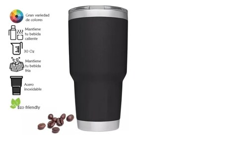 Vaso termino portatil negro