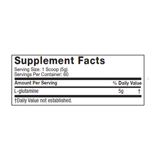 MuscleTech Platinum 100% Glutamina Sin Sabor 60 Servicios, 300g
