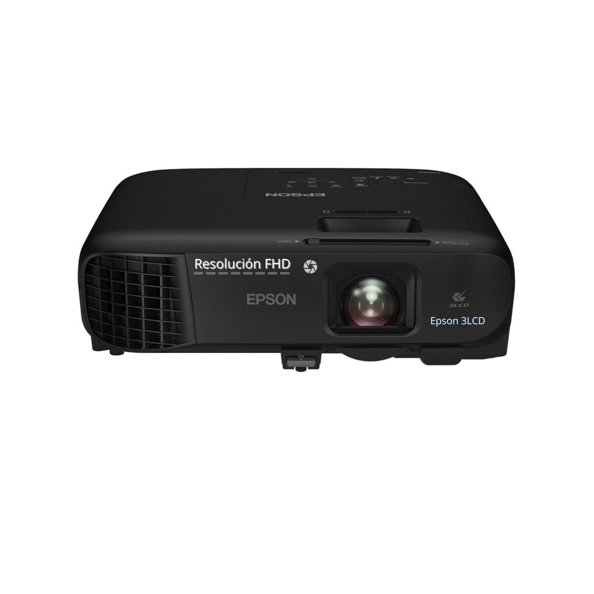 Videoproyector Epson PowerLite FH52+ 3LCD 4000 Lúmenes Resolución ...