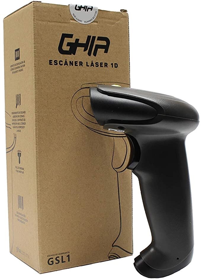 LECTOR DE CODIGOS DE BARRA LASER 1D USB HANDHELD PUNTO DE VENTA TIENDA ...