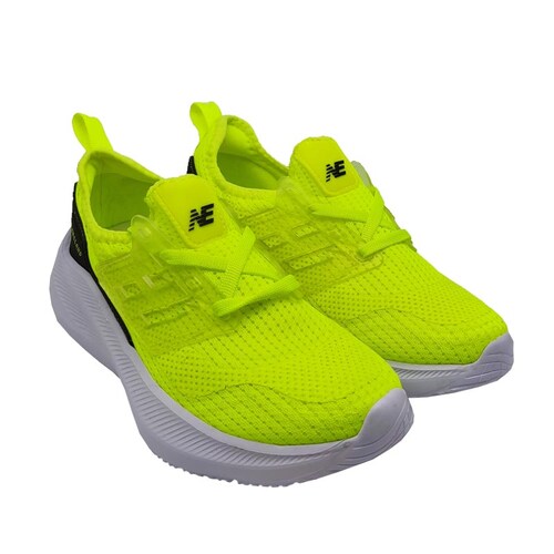 Tenis Nice England 7088 Amarillo Fosfo Mujer Running Correr Gym