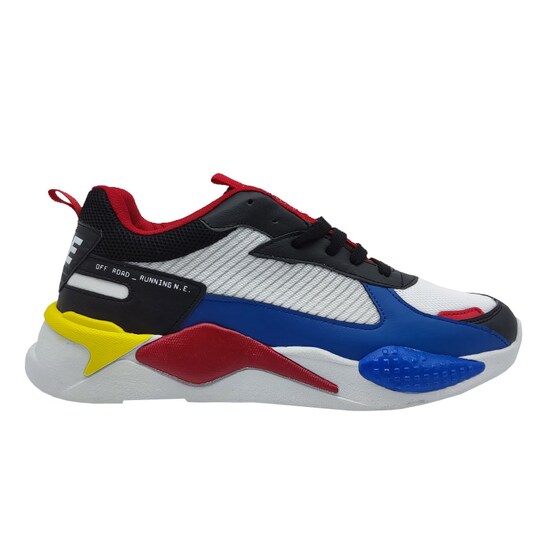 Tenis Nice England 5007 Blanco Negro Rojo Azui Hombre Joven Running ...