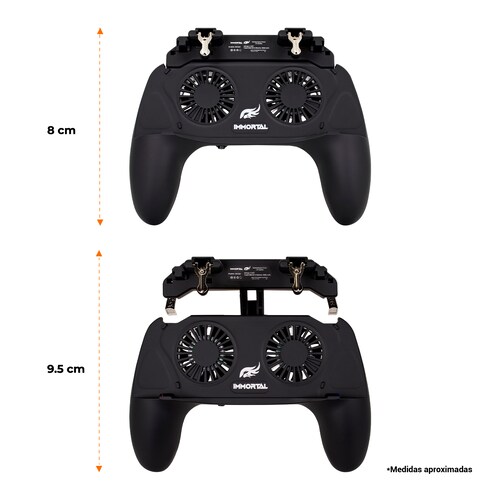 Control Gamer con Ventilador y Gatillos IMMORTAL GAMING