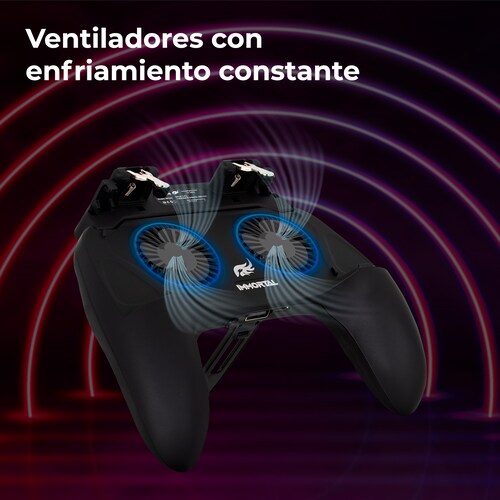 Control Gamer con Ventilador y Gatillos IMMORTAL GAMING